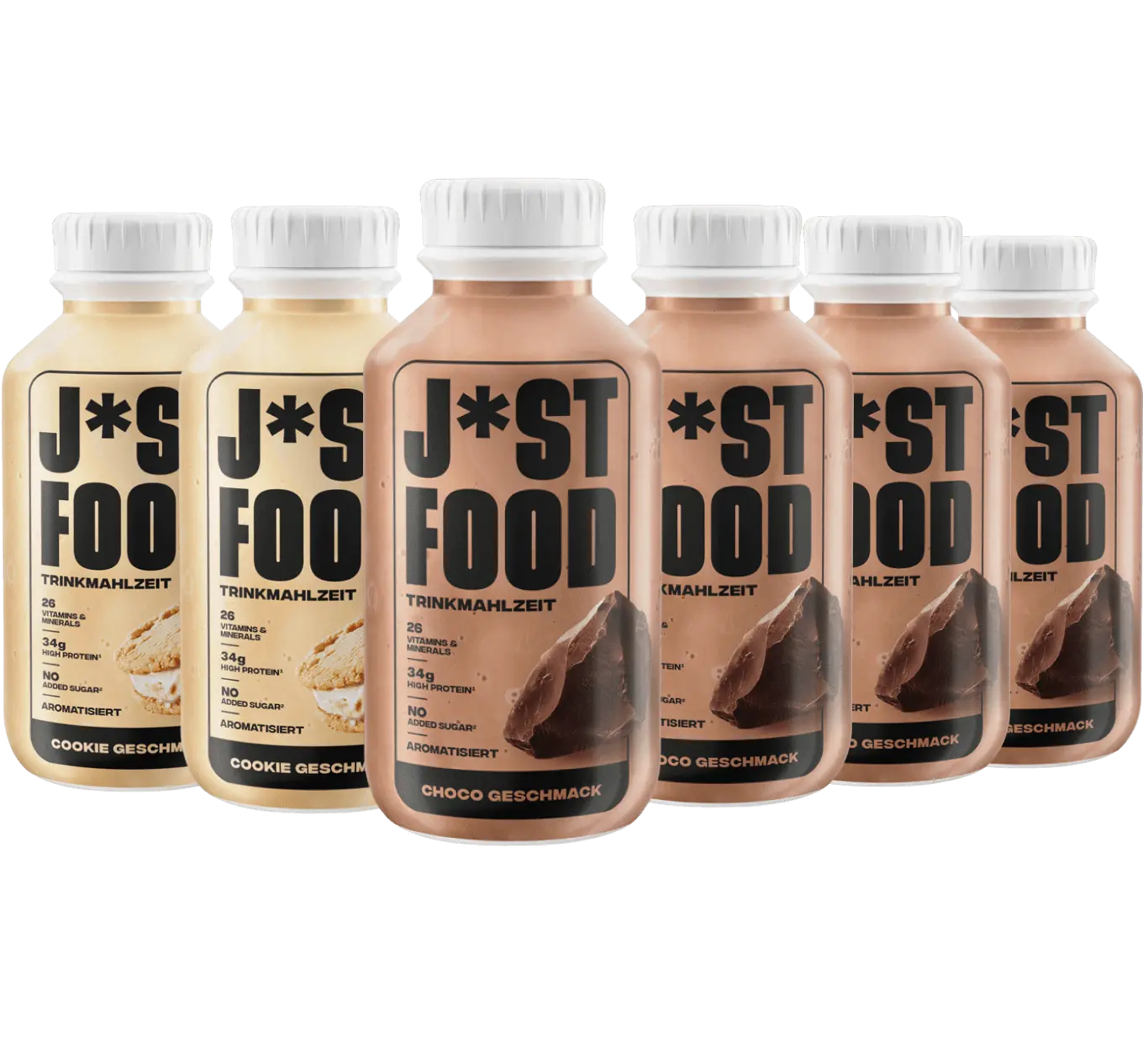 J*ST FOOD - die neue Trinkmahlzeit in vier leckeren Sorten